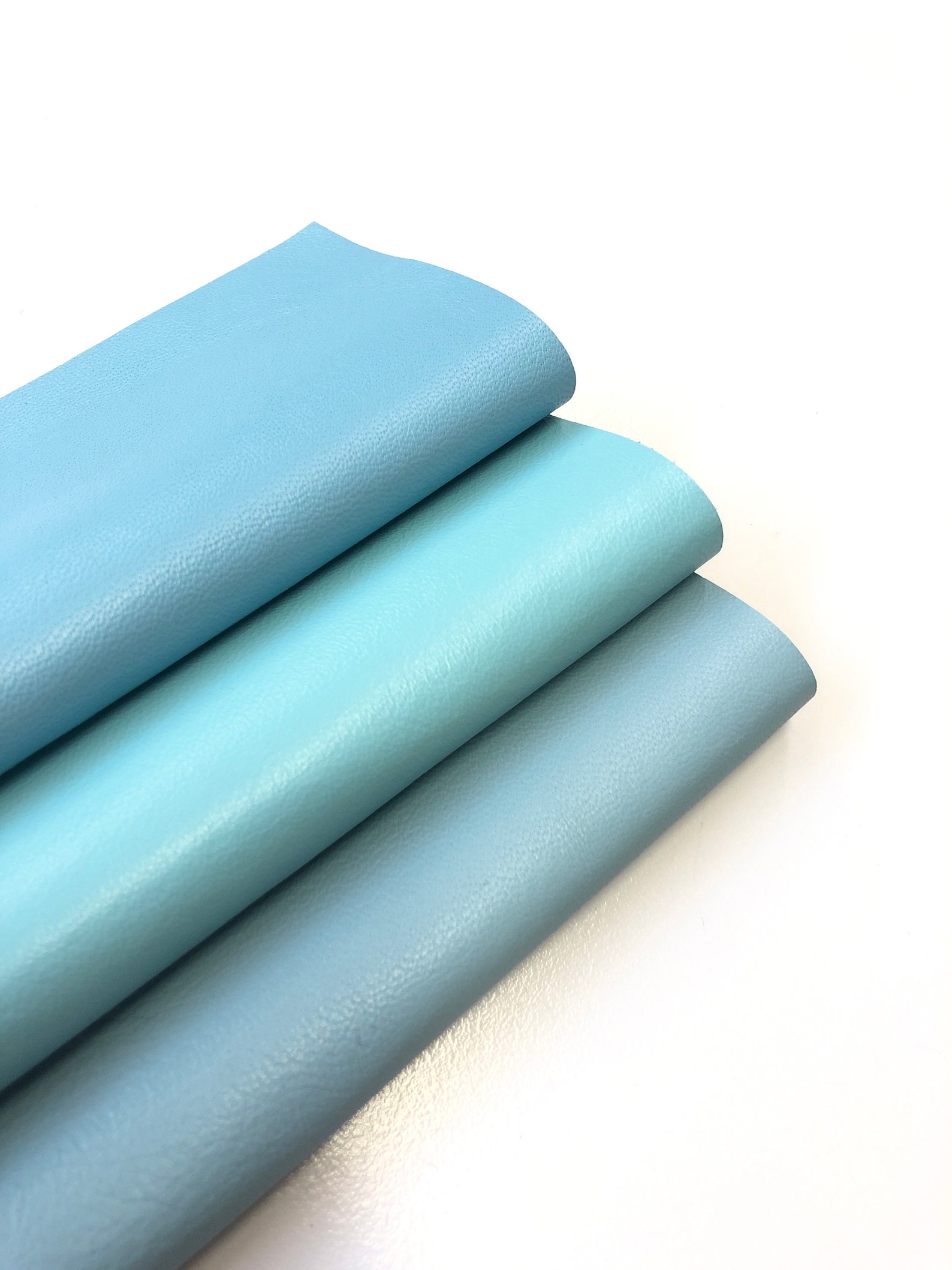 LEATHER Blue 5"x5"leather Sheets/ Leather Hides Pastel Blue, Light Aqua ...