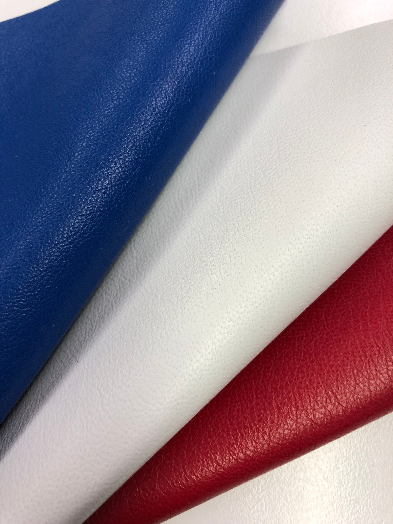 USA Flag Color Leather/set of Red/white/blue, Leather Crafting Set ...
