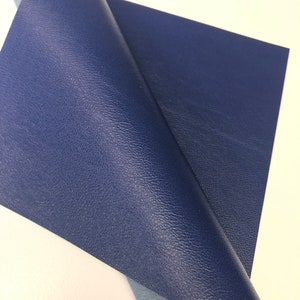 Blue LEATHER 8"x10" Midnight Blue LEATHER, Blue Leather Sheet, Navy ...