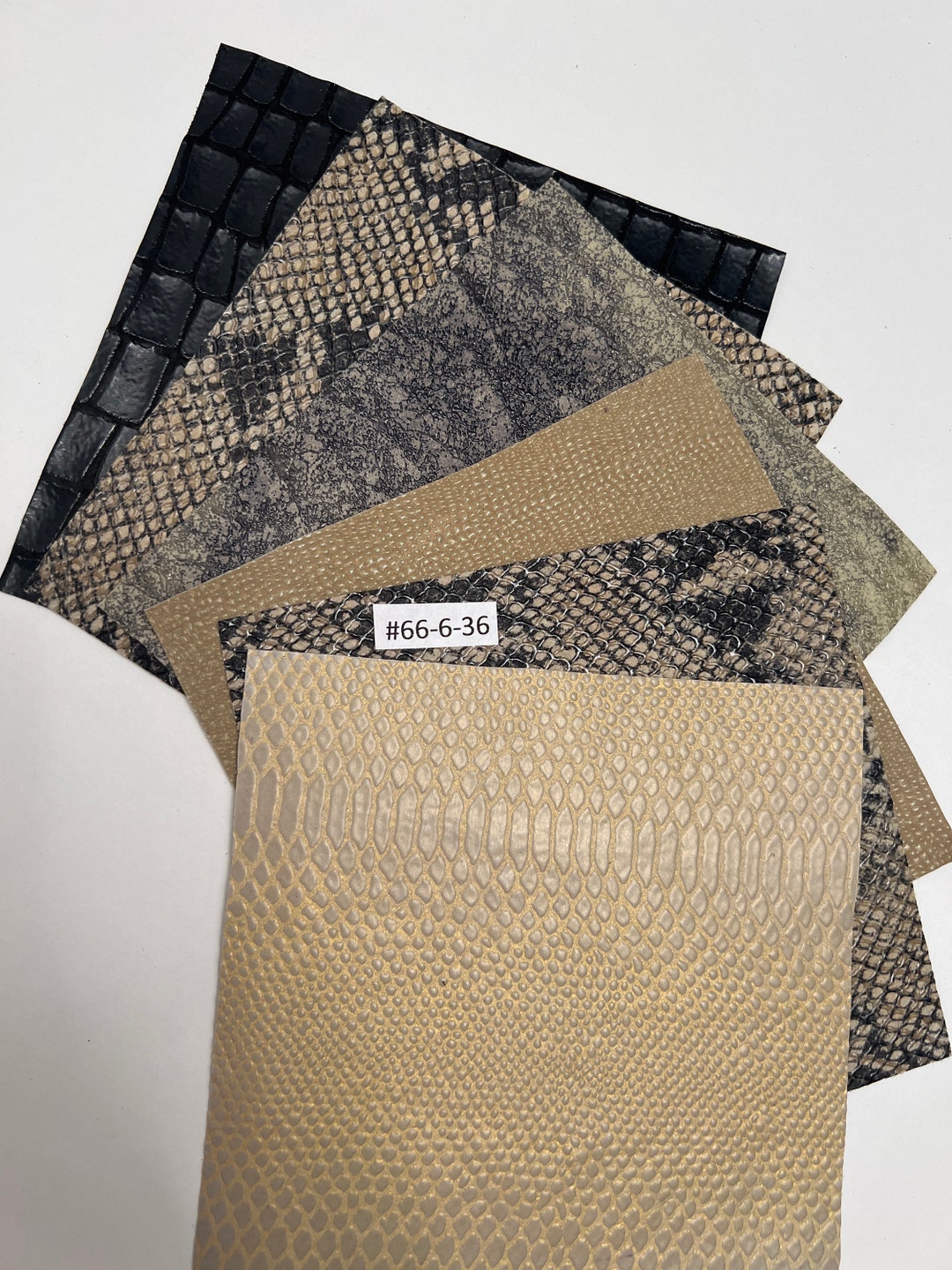 Neutral Craft Leather Sheets Textures Supply/ Scraps Crafting Jewelry ...