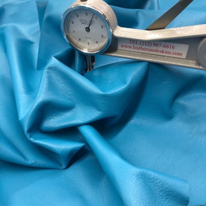 TURQUOISE LEATHER Skins/lambskin Leather/ Buttery Soft Genuine Leather ...