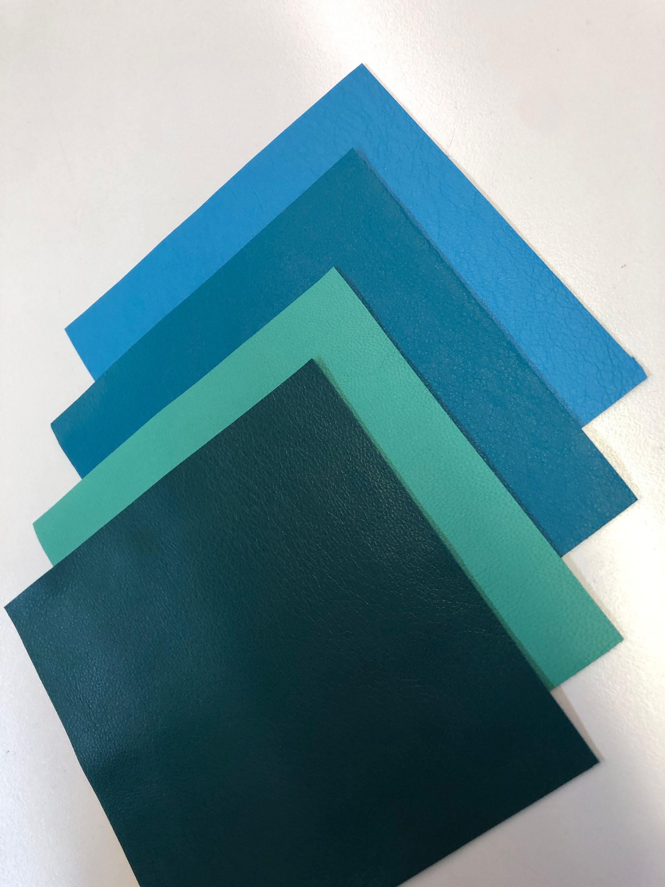 Teal Green Leather Skins/Dark Turquoise Lambskin leather/LSS-21 LEATHER ...