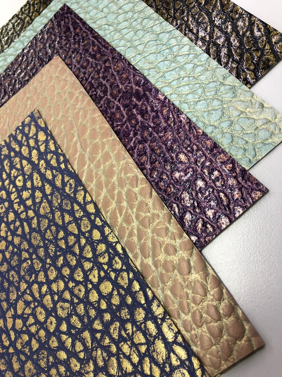 BUFFALO EMBOSSED with SPECIAL Effect Gorgeous Leather | Etsy