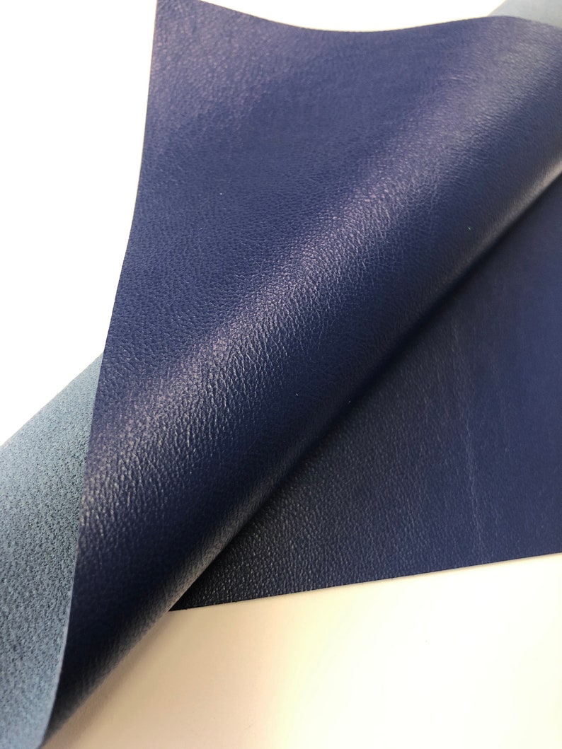 Blue LEATHER 8"x10" Midnight Blue LEATHER, Blue Leather Sheet, Navy ...