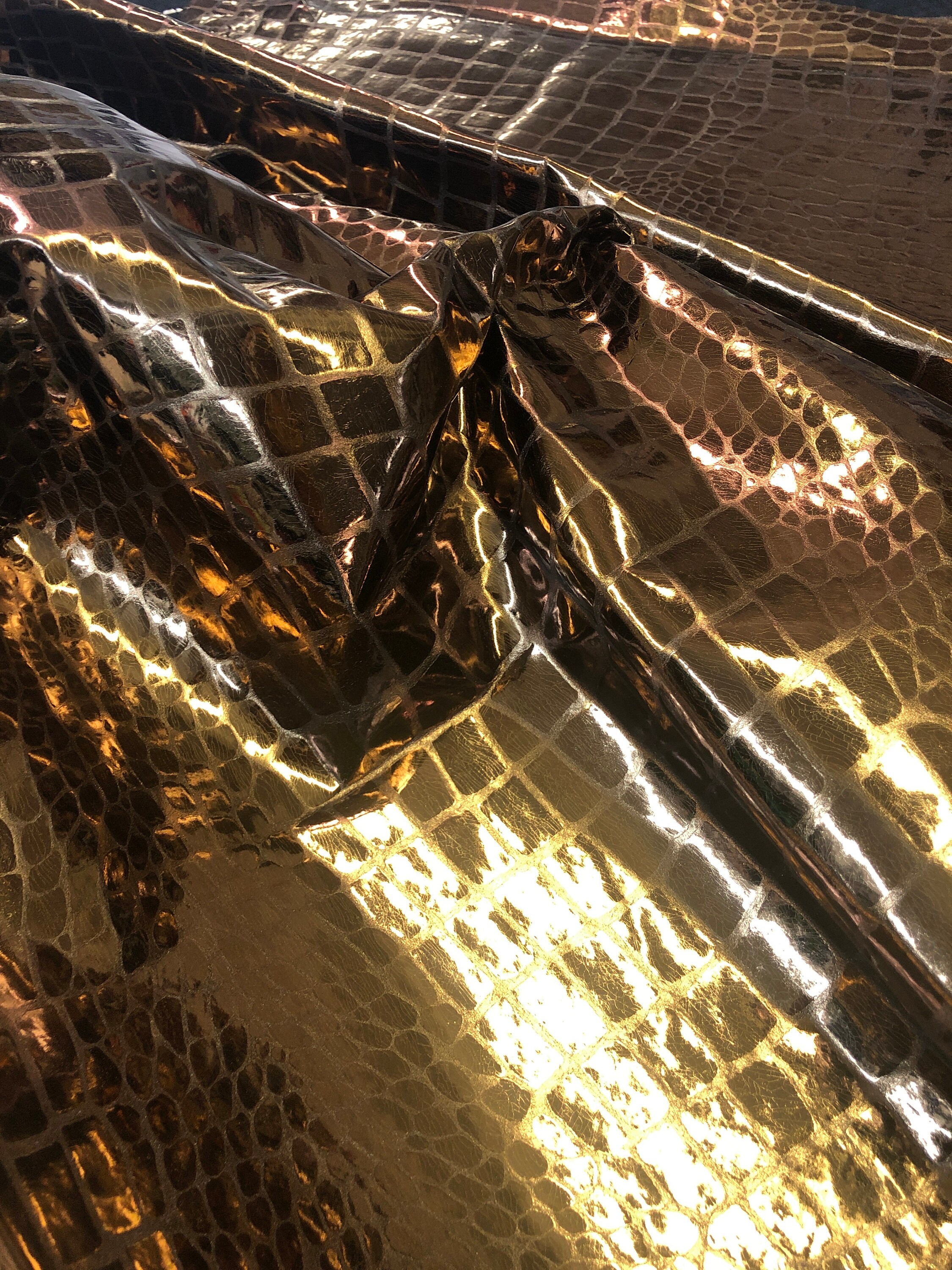 LEATHER GENUINE Leather Crocodile Alligator Embossed | Etsy