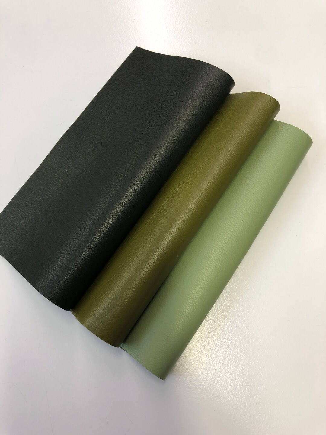 LEATHER GREEN, 12"x12" Jade Green Leather Sheet, Olive Green Leather ...