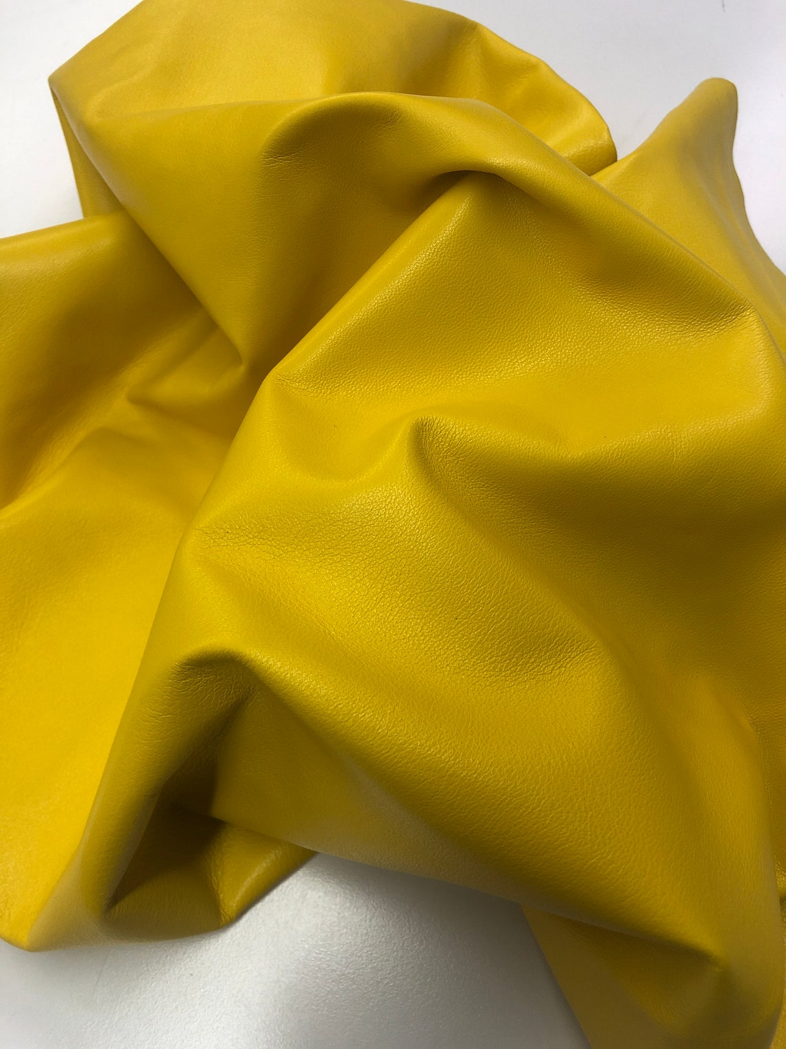 Yellow GENUINE LEATHER SUPERB Quality, Yellow Leather Sheet, Choose ...