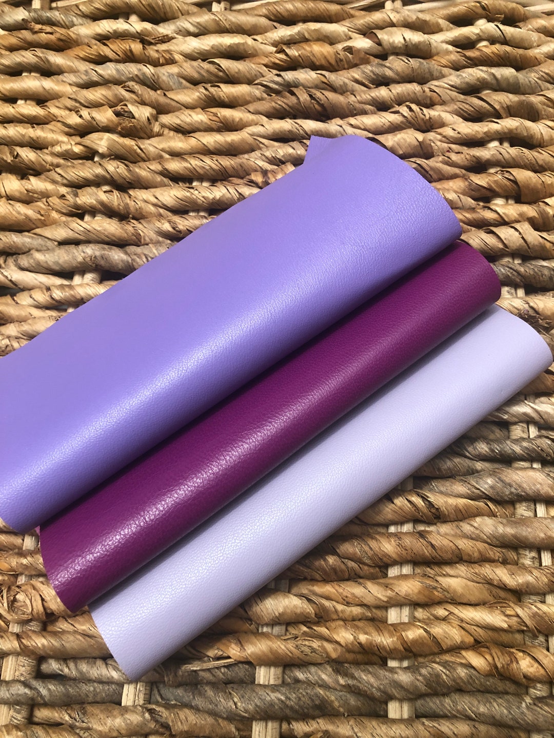 LEATHER Purple, Lilac, Lavender Authentic Real Leather Hides, Leather ...