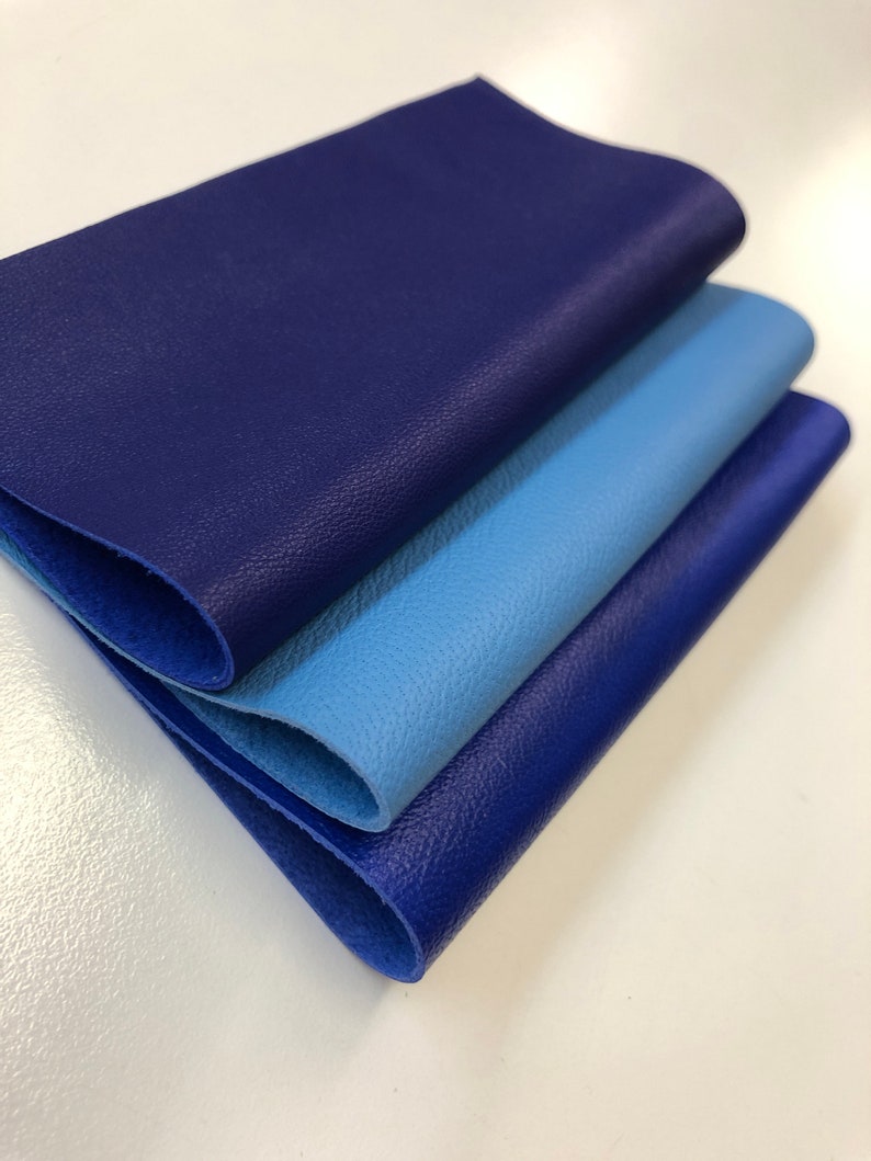 LEATHER Purple 8"x10" Blue Leather Sheet, Sky Blue Leather Skins/royal ...