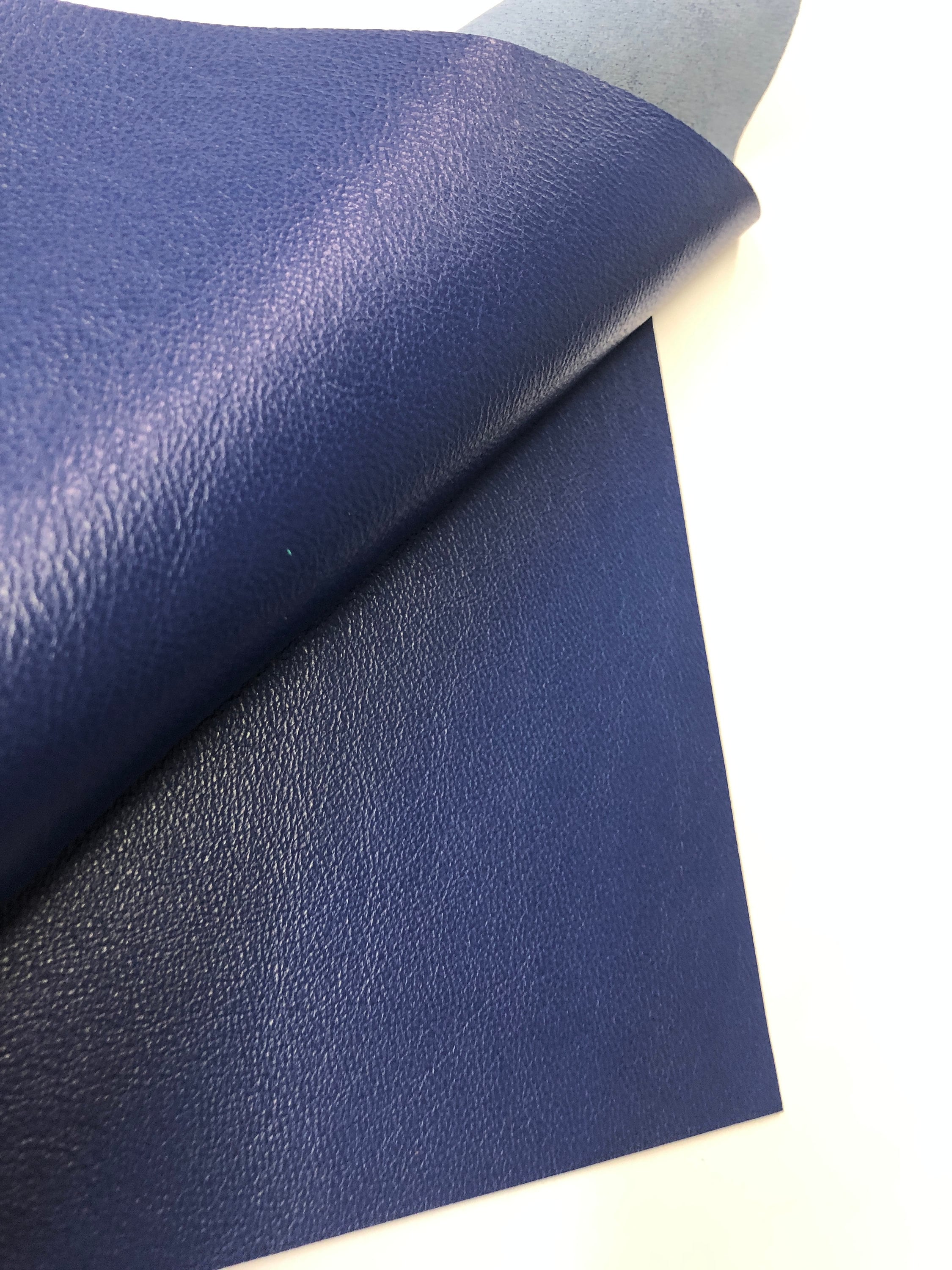 Blue LEATHER 8"x10" Midnight Blue LEATHER, Blue Leather Sheet, Navy ...