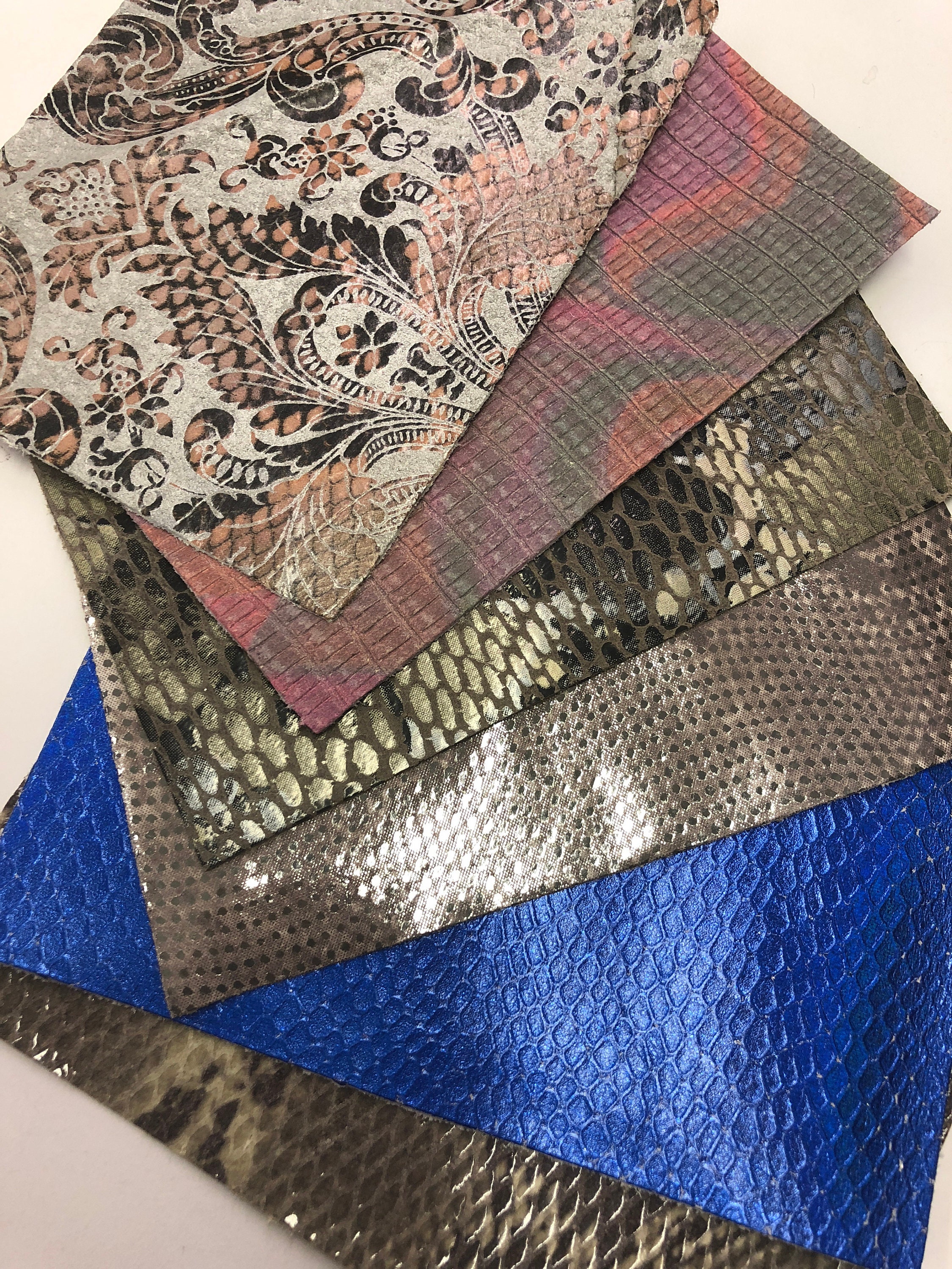 LEATHER VARIETY PACK/ leather pack of 12/ size 5.5x4/leather | Etsy