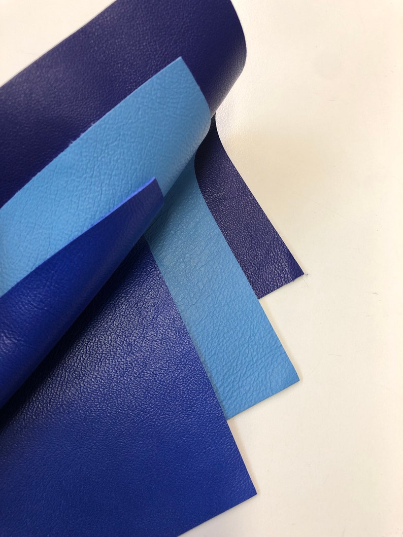 LEATHER Purple 8"x10" Blue Leather Sheet, Sky Blue Leather Skins/royal ...