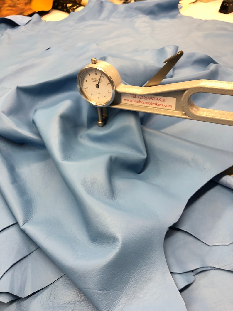 BEAUTIFUL LEATHER /SKY Blue Nappa Lamb Skins/blue Lambskin | Etsy