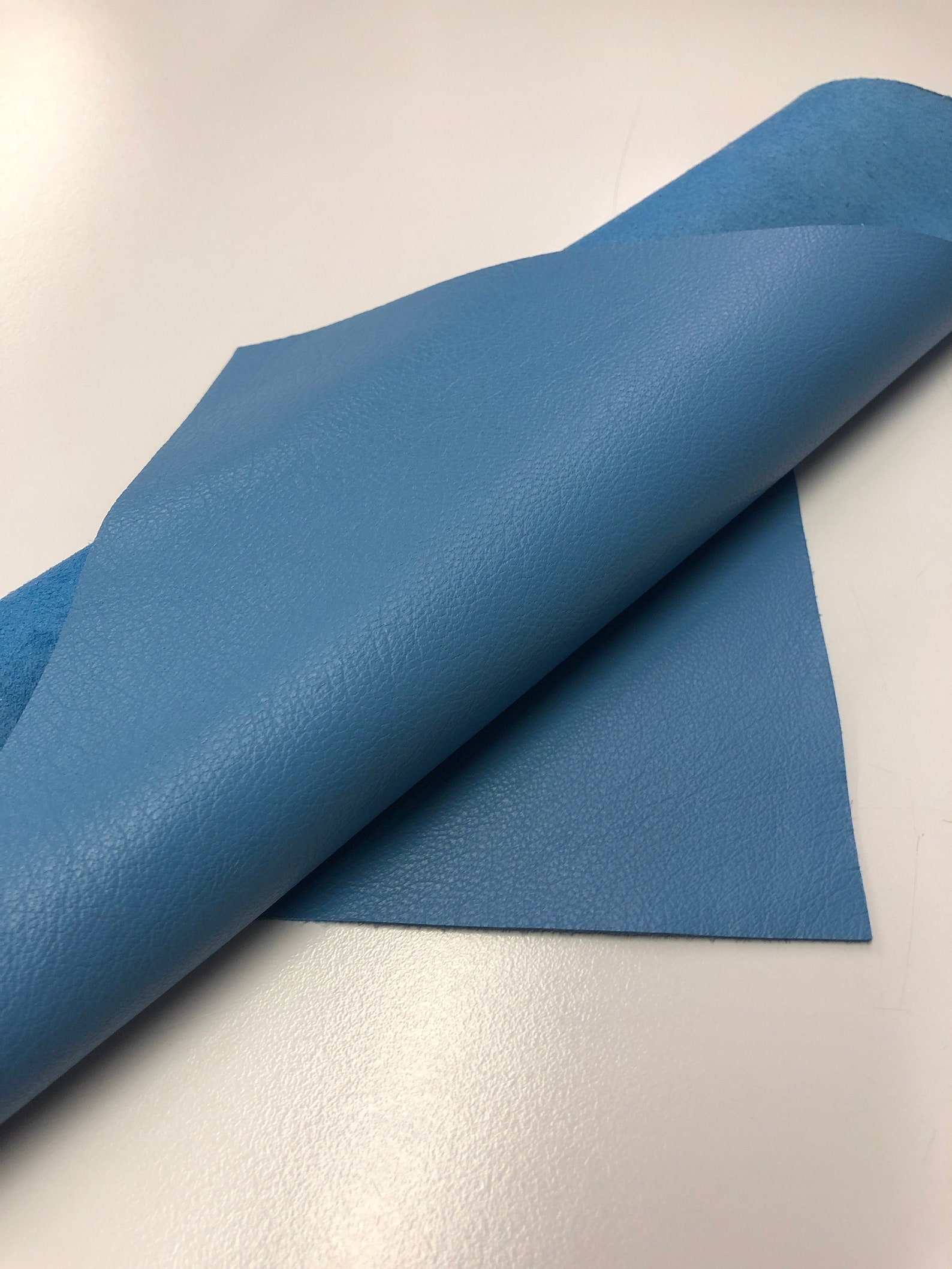 Blue LEATHER 10x10 Sky Blue LEATHER Blue Leather Sheet | Etsy