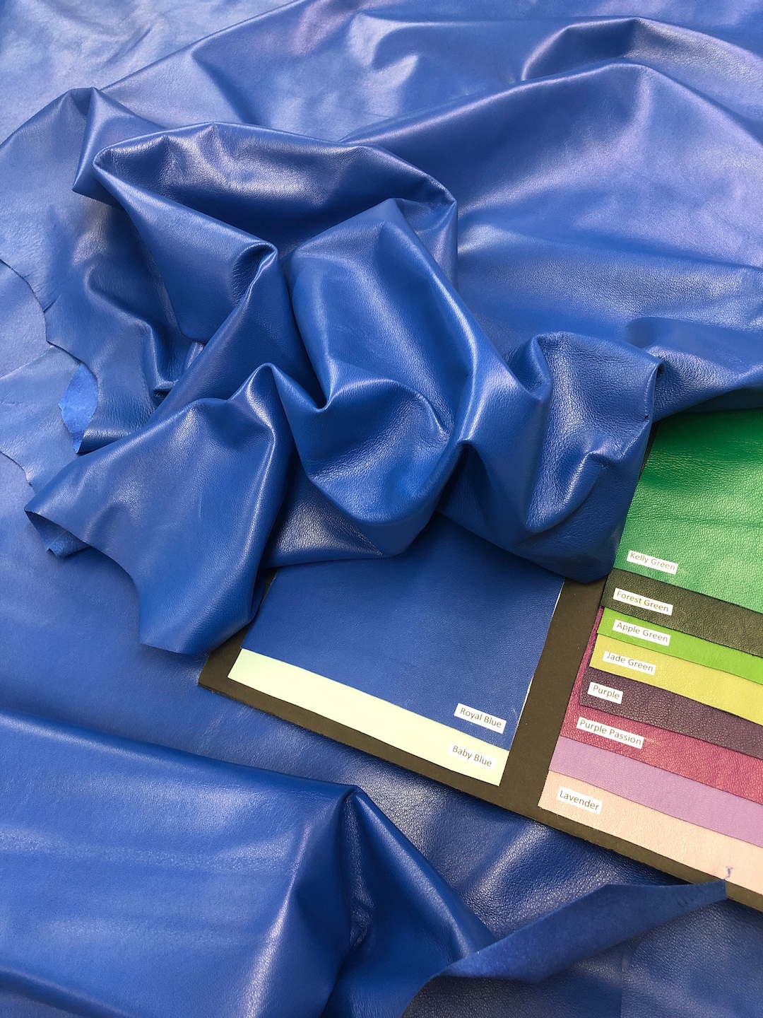 LEATHER GENUINE SKIN, Royal Blue Color "superb M 7005" Top Quality ...