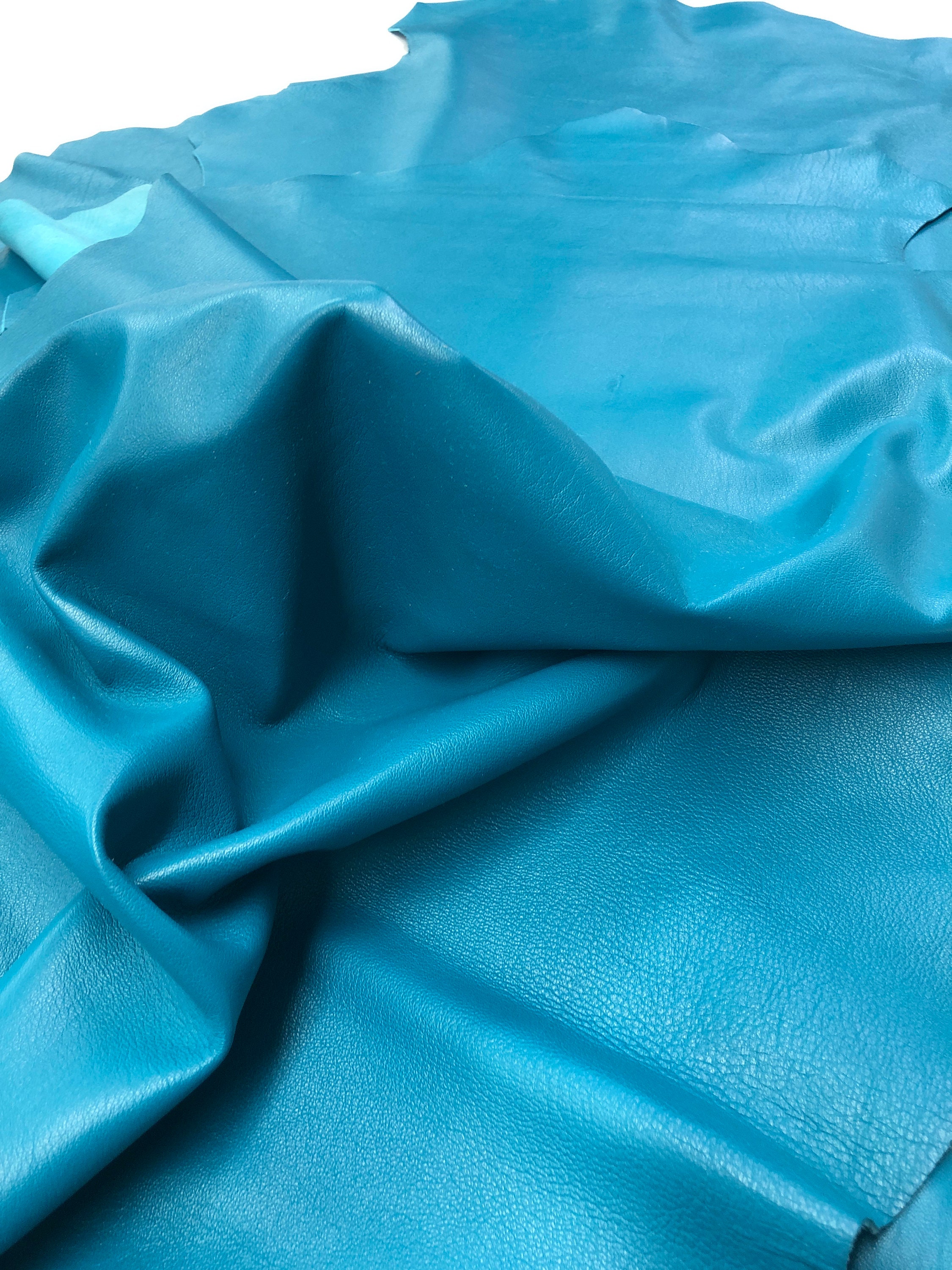 Teal Green Leather Skins/Dark Turquoise Lambskin leather/LSS-21 LEATHER ...