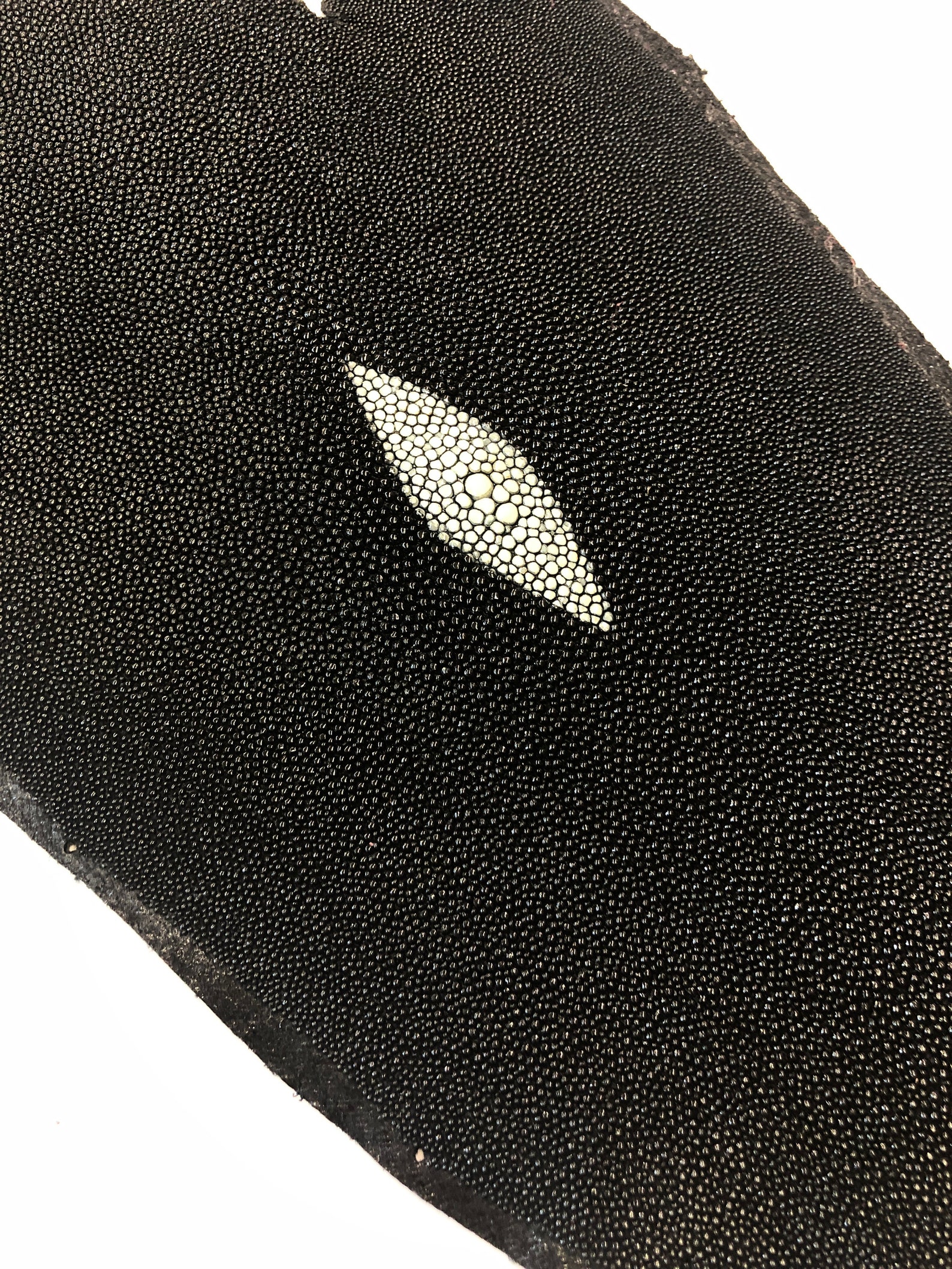 Black Real Exotic GENUINE Stingray LEATHER Hide Skins Skin | Etsy