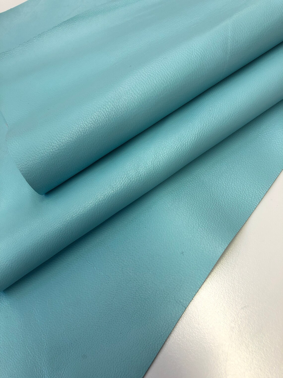 LEATHER Robin Egg Blue LEATHER, Leather Sheet, Light Blue Leather Skins ...