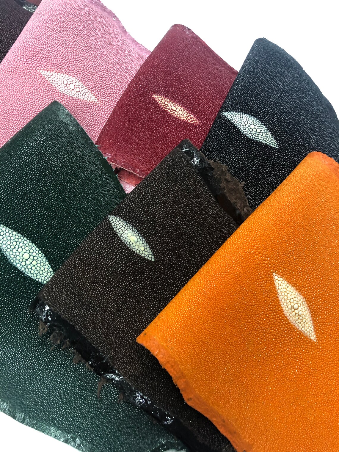 GENUINE Stingray LEATHER Skins in Many Colors | Etsy