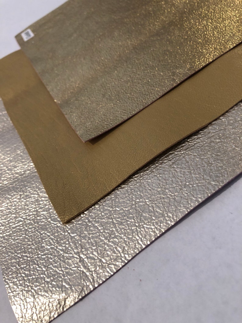LEATHER CHAMPAGNE METALLIC Variety Set 3 Colors of Metallic | Etsy