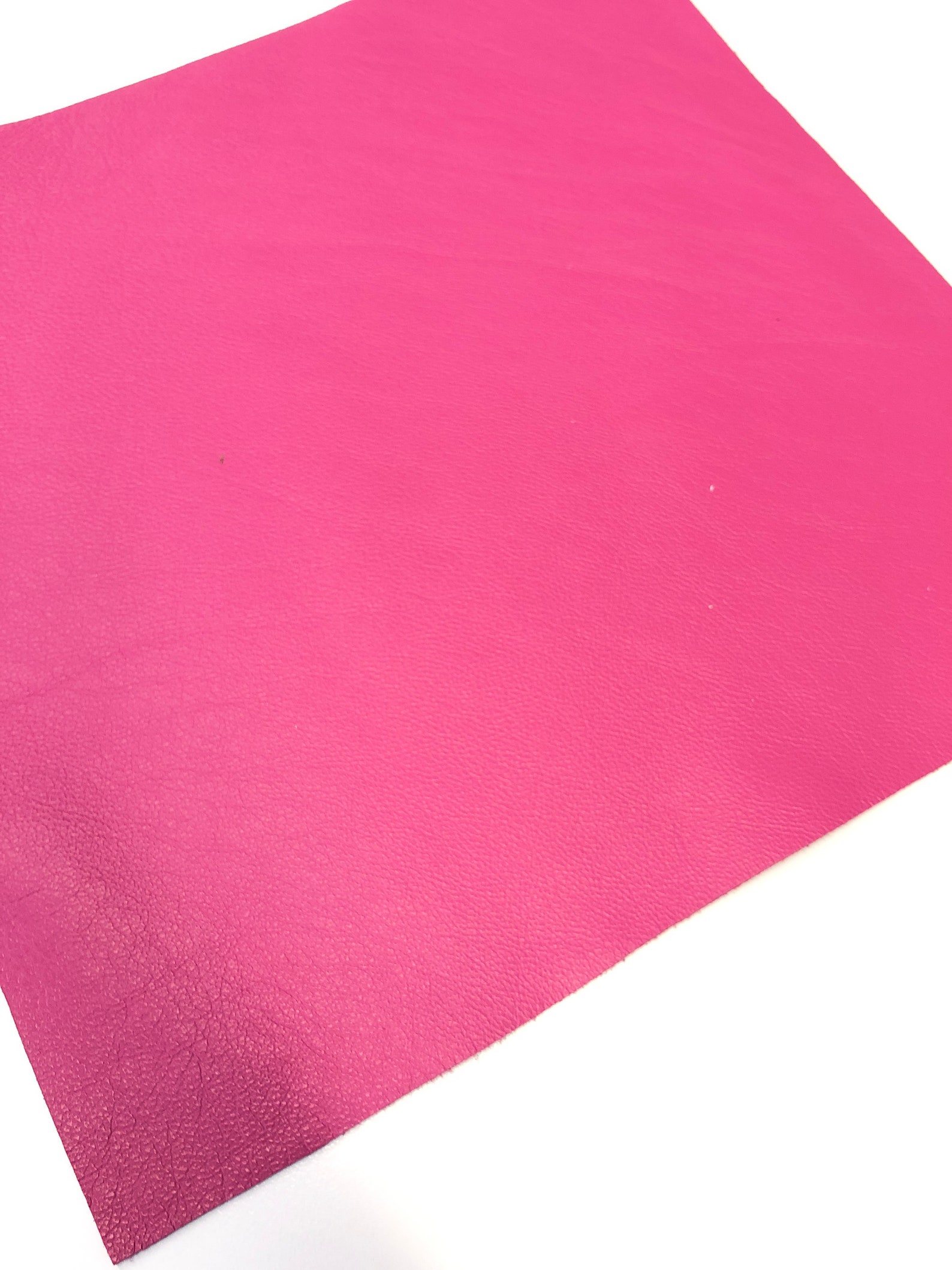LEATHER Hot Pink Leatherbright Pink Leather Sheet Leather - Etsy