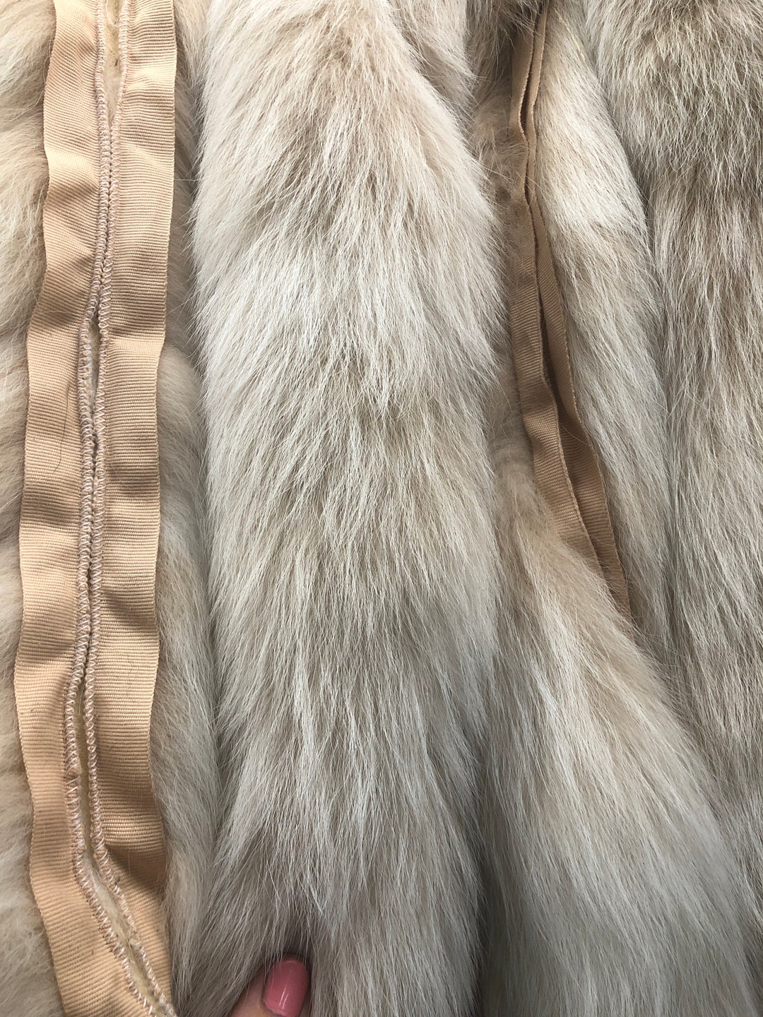 Fur FOX HOOD TRIM, Real Fox Fur Trim for the Hood of the Jacket, 29-32 ...