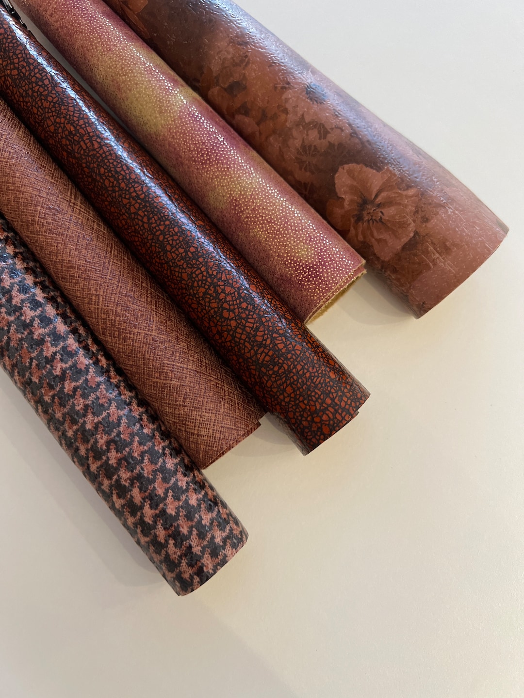 Leather Pieces - Leather Scraps- Cutouts- 5 Pieces 8”x8” - Print and ...