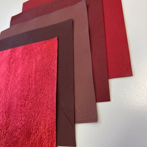 Red Leather/lambskin LEATHER, Leather Scrap, Leather Sheets, Thickness ...