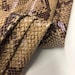 PYTHON LEATHER SKINS Print/natural Tan Brown Python Snakeskin Printed ...