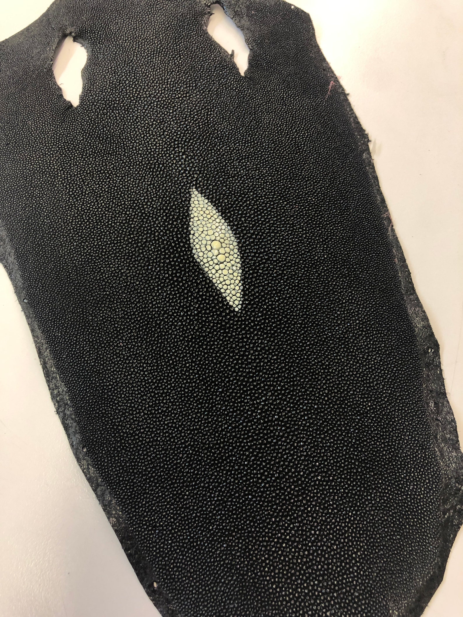 Black Real Exotic GENUINE Stingray LEATHER Hide Skins Skin | Etsy
