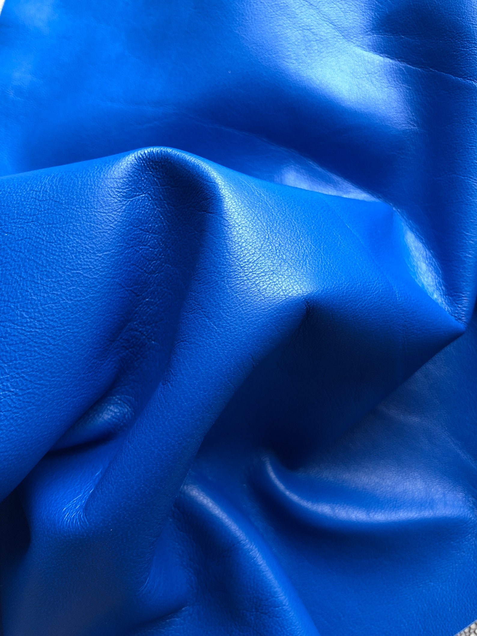LEATHER ROYAL BLUE, Soft Supple Genuine Leather,leather Sheet,leather Scrap,italian Lambskin ...