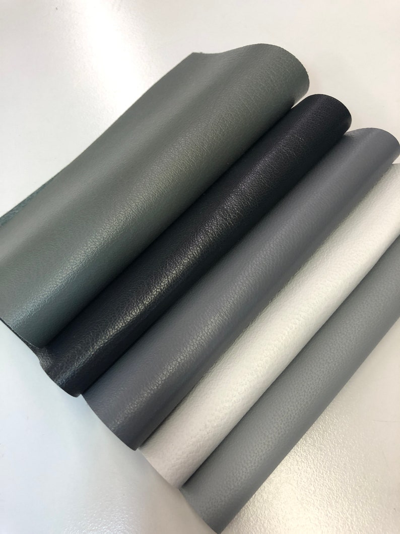 GREY Leather/real Genuine Leather/shades of Grey Leather Sheets/set of ...