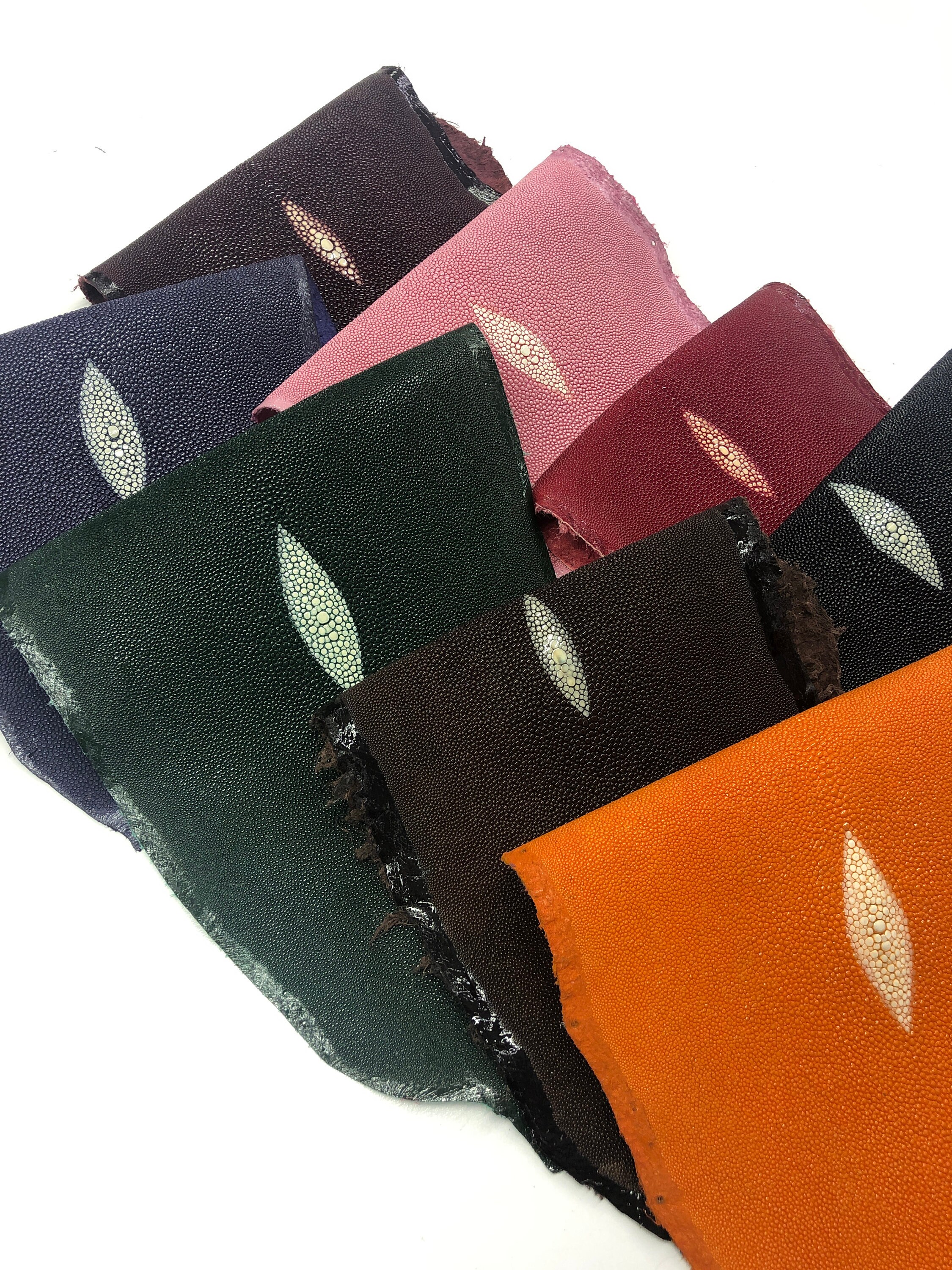 GENUINE Stingray LEATHER Skins in Many Colors | Etsy