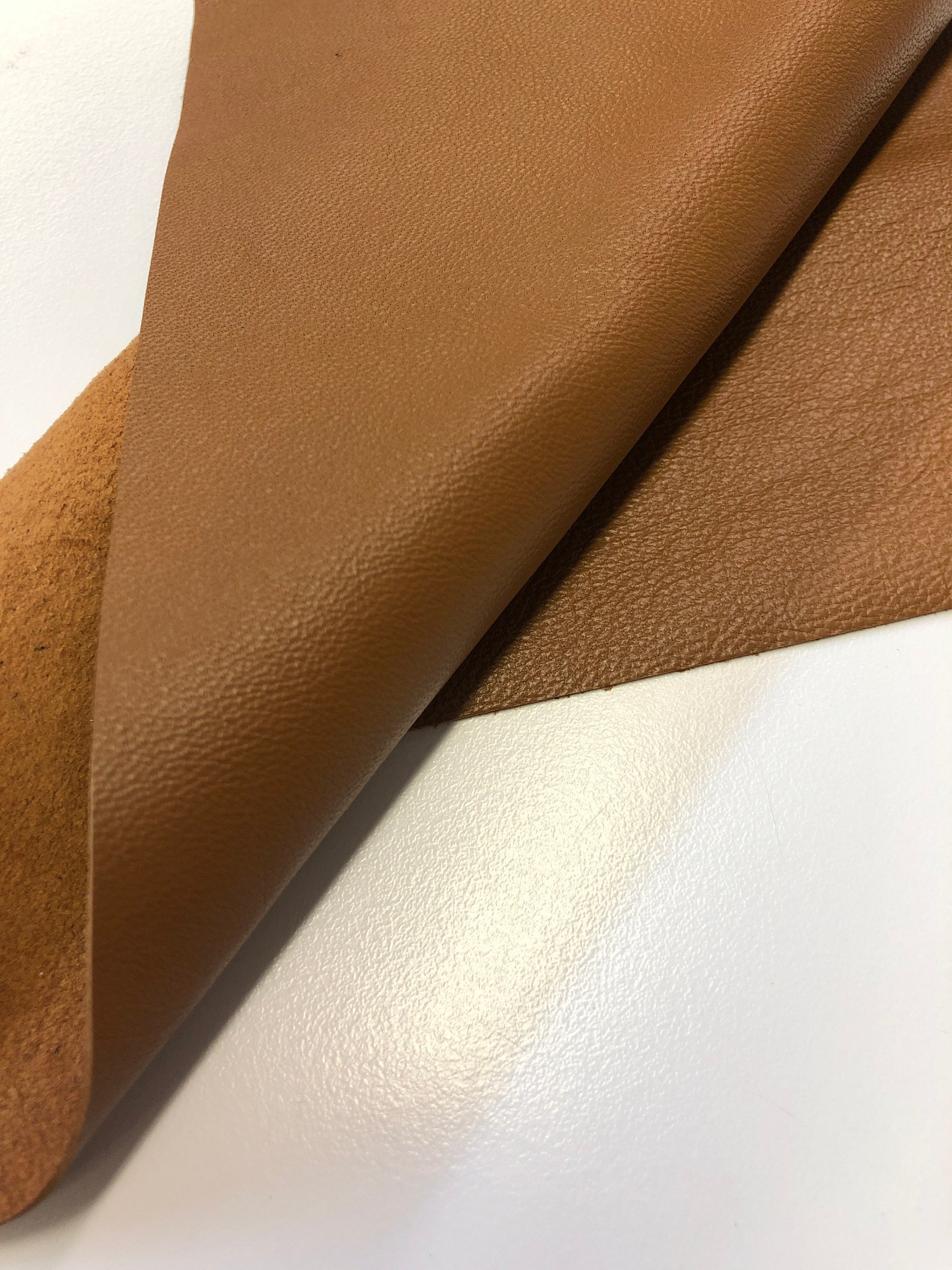 Dark Tan LEATHER Brown LEATHER Hide, 0.6mm, Brown Leather Sheet, Brown ...