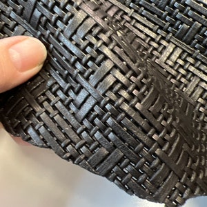 LEATHER Basketweave Embossed Leather, LEATHER, BASKETWEAVE, Weave ...