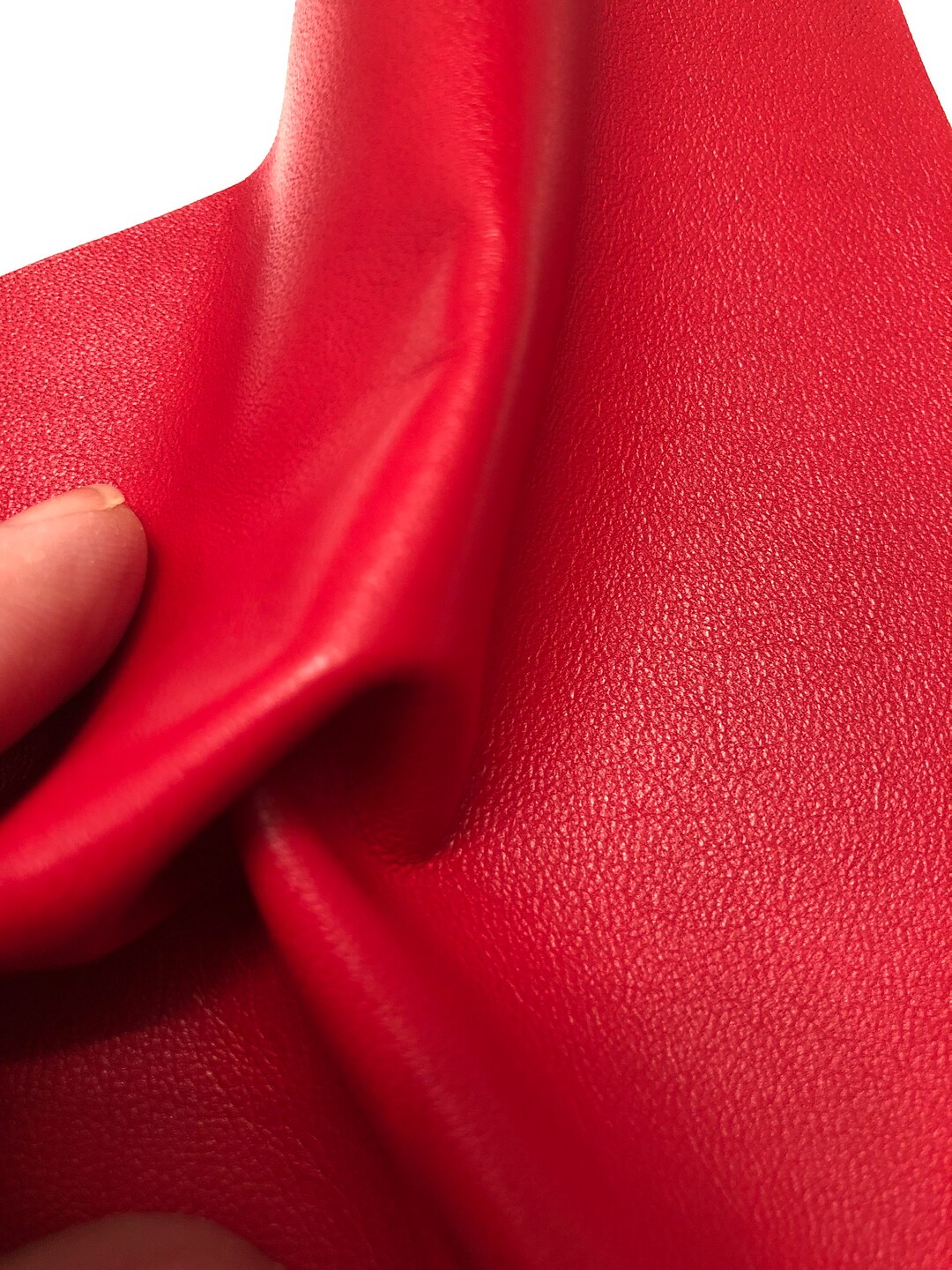 RED SUPERB LEATHER , Genuine Leather Sheet, Leather Scrap, Choose Your ...