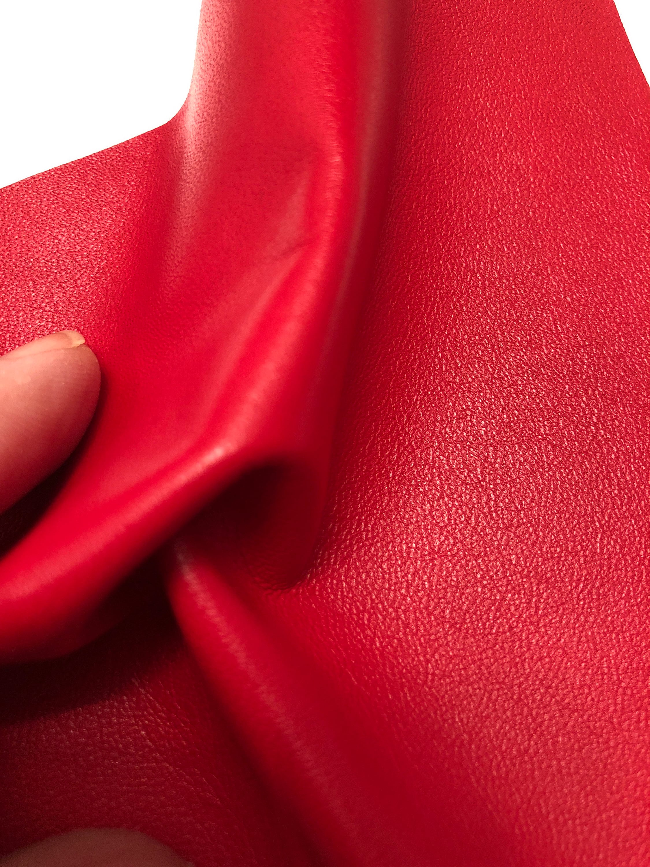RED SUPERB LEATHER Genuine Leather Sheet Leather Scrap - Etsy