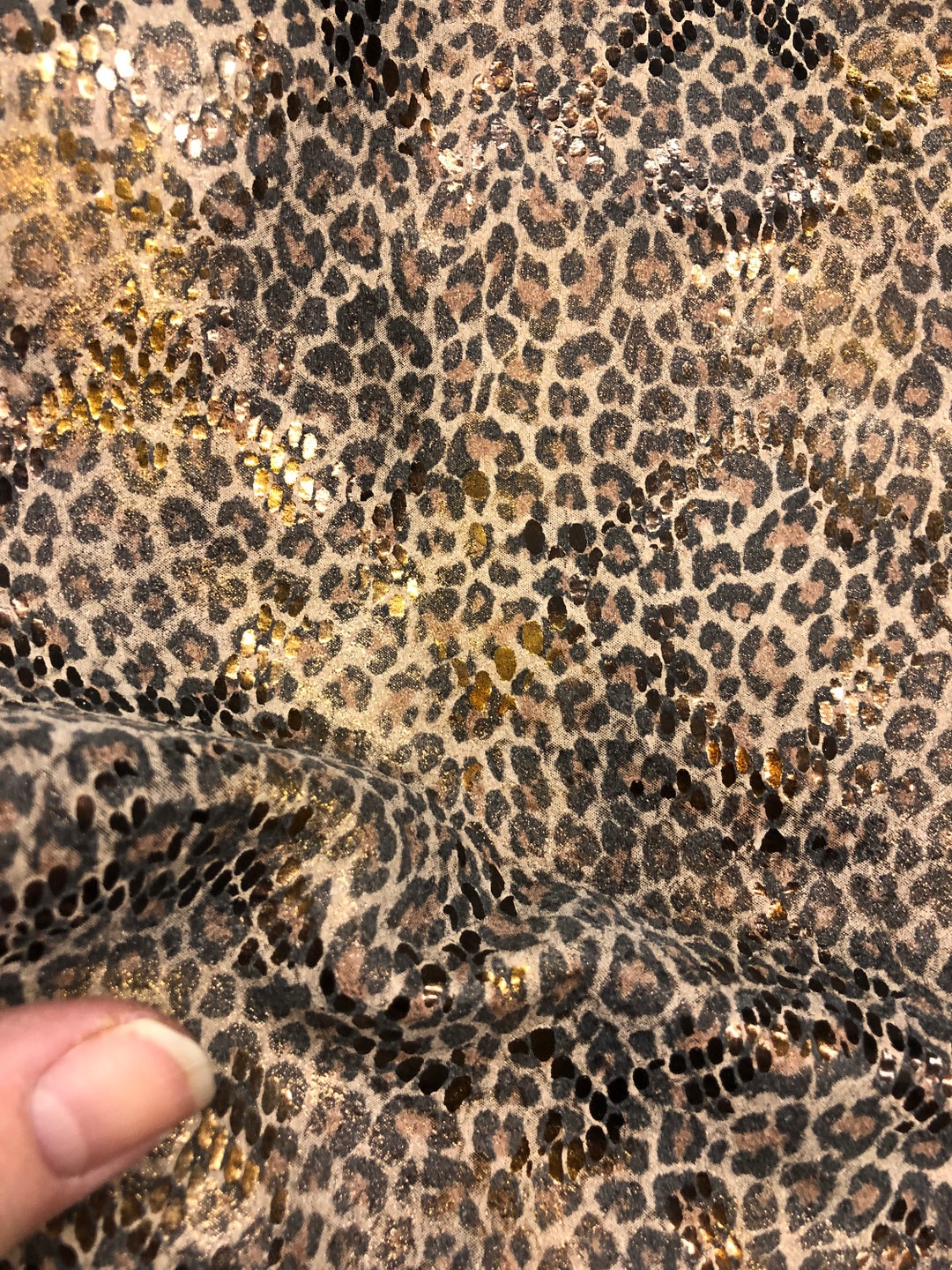 LEATHER Leopard Print With Gold in It, LEATHER Hide, Leather Skin ...
