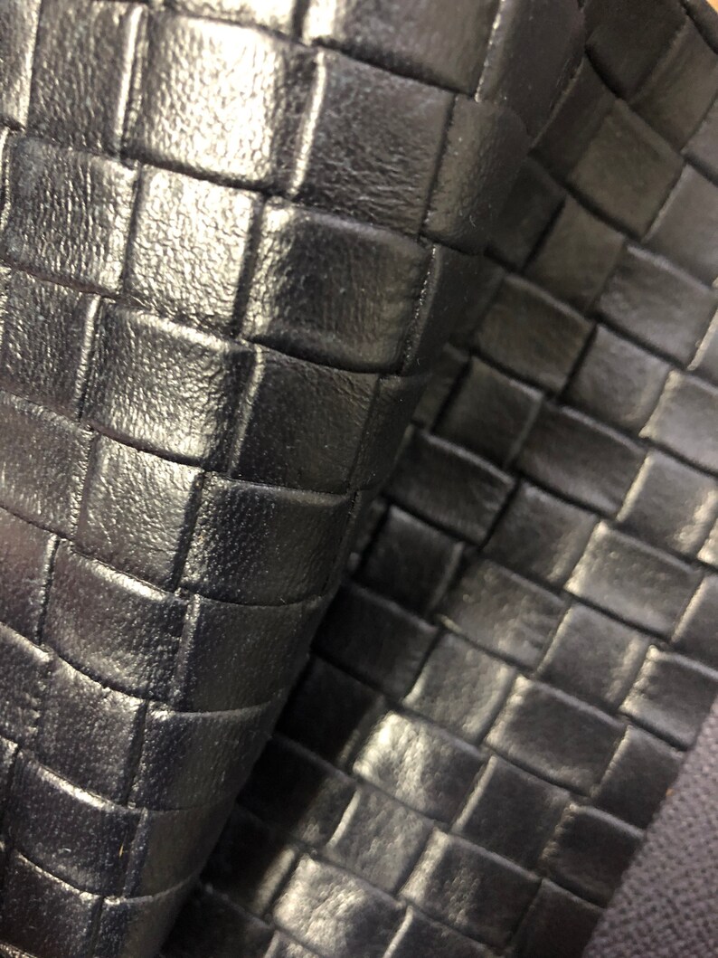 LEATHER BASKETWEAVE Large Pattern, Zig Zag, Braided Basketweave ...