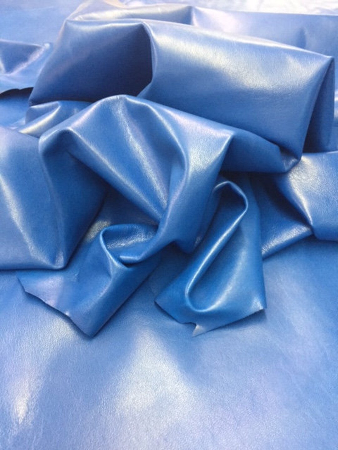LEATHER Royal Blue/buttery Soft Supple Leather/italian Nappa Lambskin ...