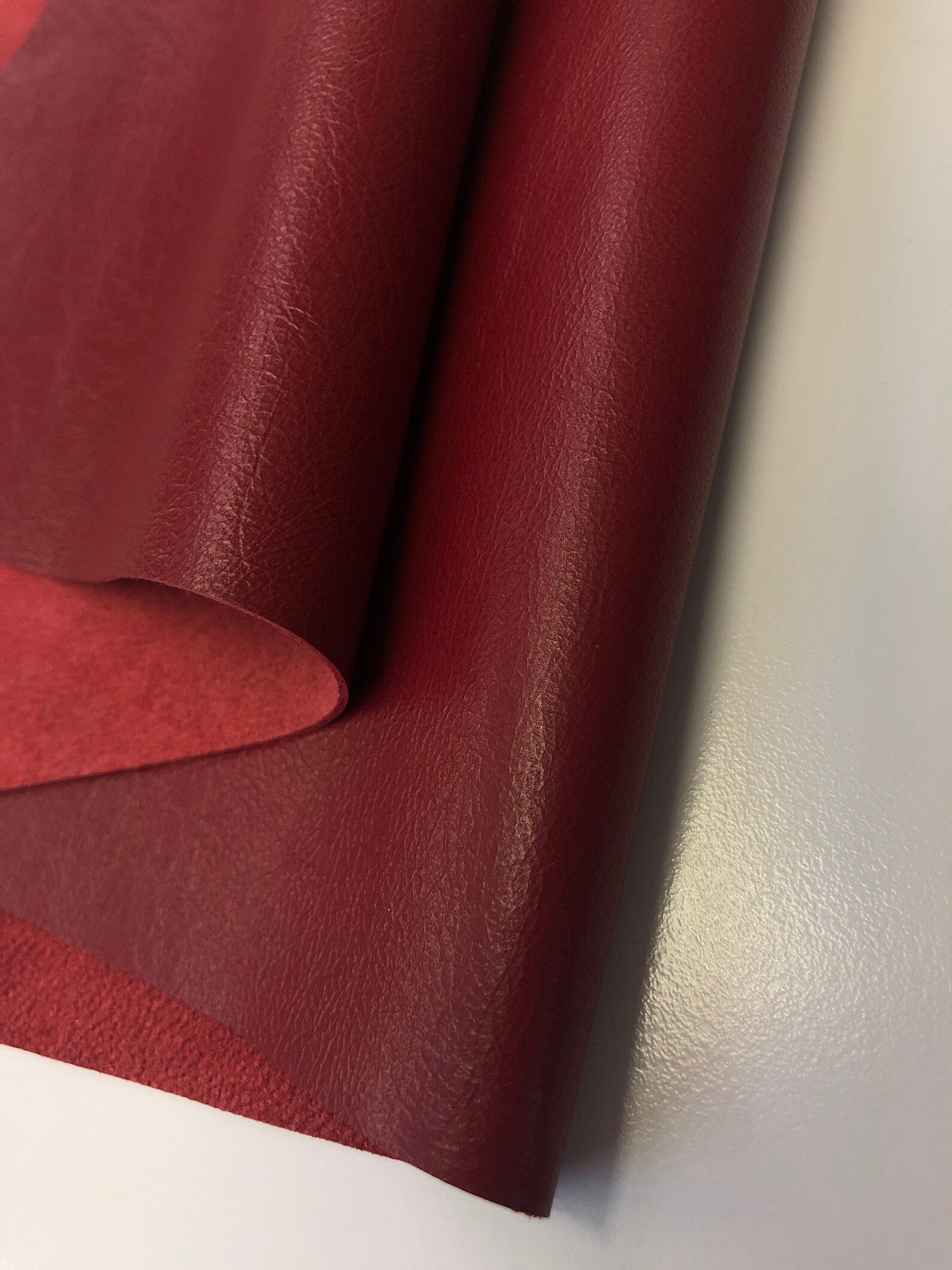 Red LEATHER Fall Red 12"x24" Dark Red LEATHER, Red Leather Sheet ...