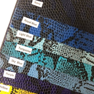 LEATHER SNAKE Python,most Realistic Print, Genuine Leather Sheets ...
