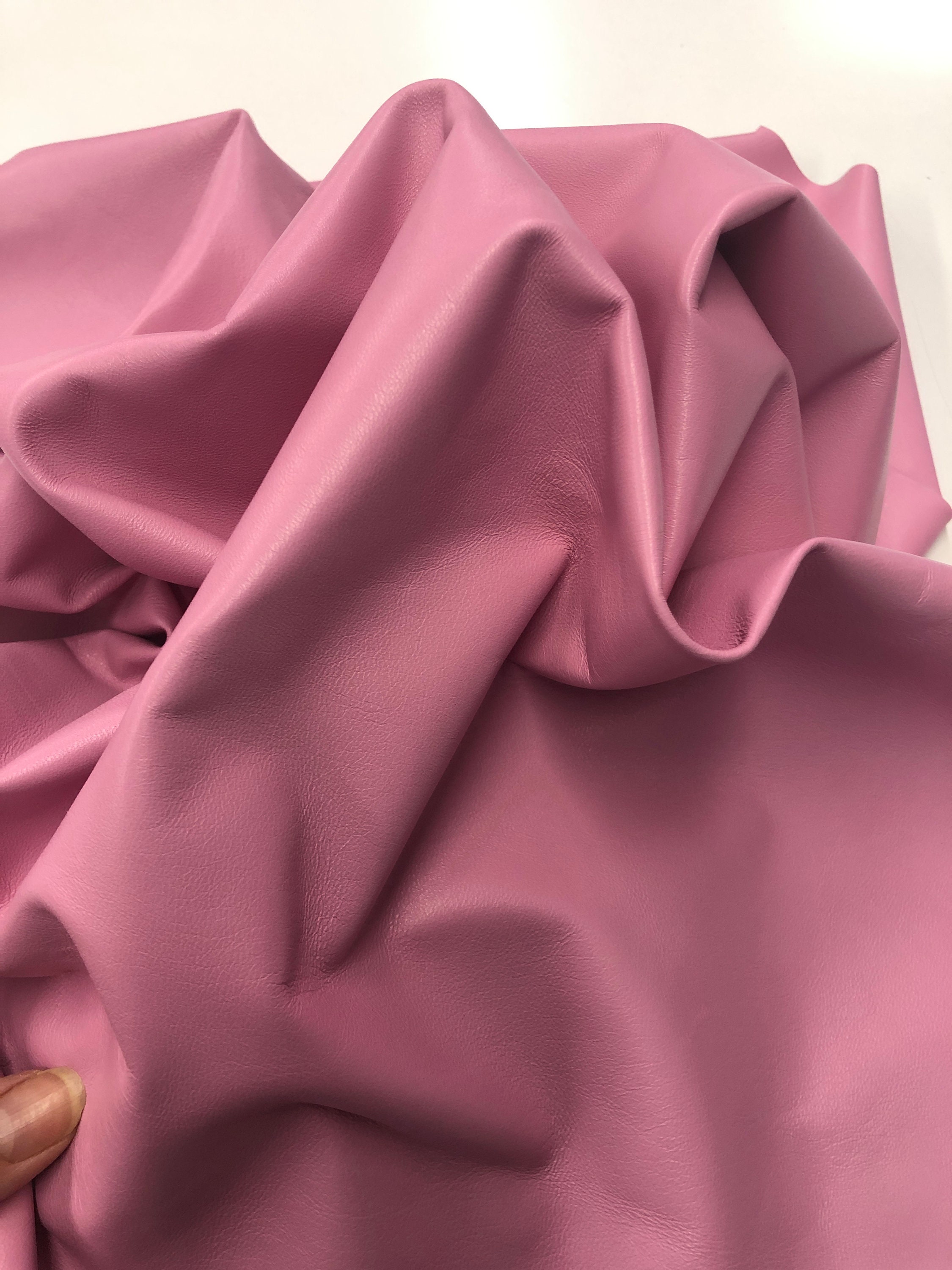 PINK GENUINE LEATHER Leather Sheet Choose Size or Full - Etsy