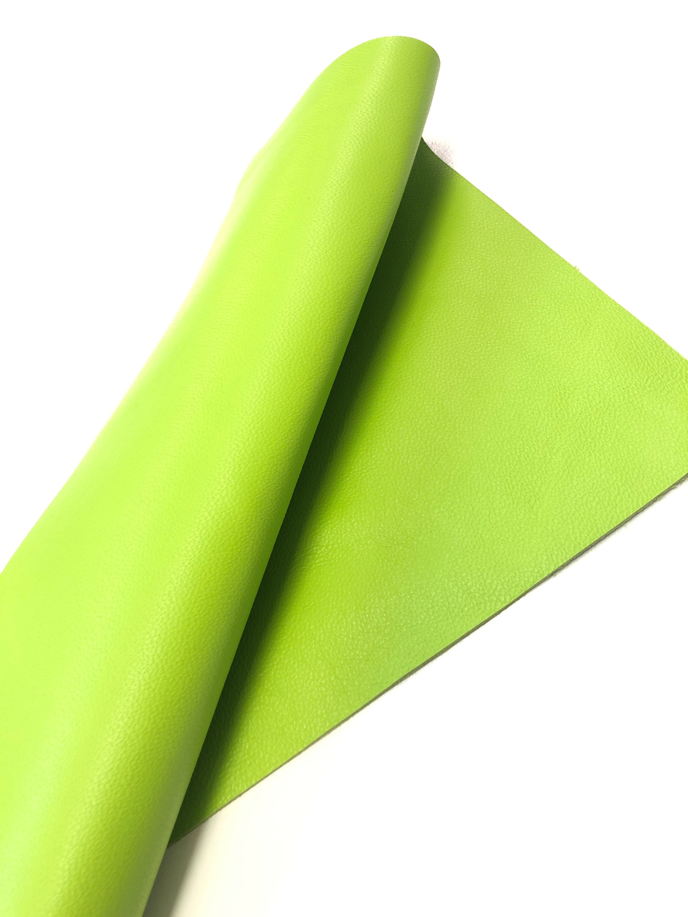 LEATHER 12x24 Neon Green LEATHER Leather Sheet | Etsy