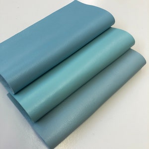 LEATHER Blue 8"x8" Leather Sheets/ Leather Hides Pastel Blue, Light ...