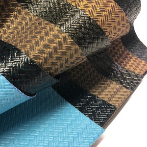 LEATHER BRAIDED Sheets,fish Tail,choose Your Color:turquoise and Black ...