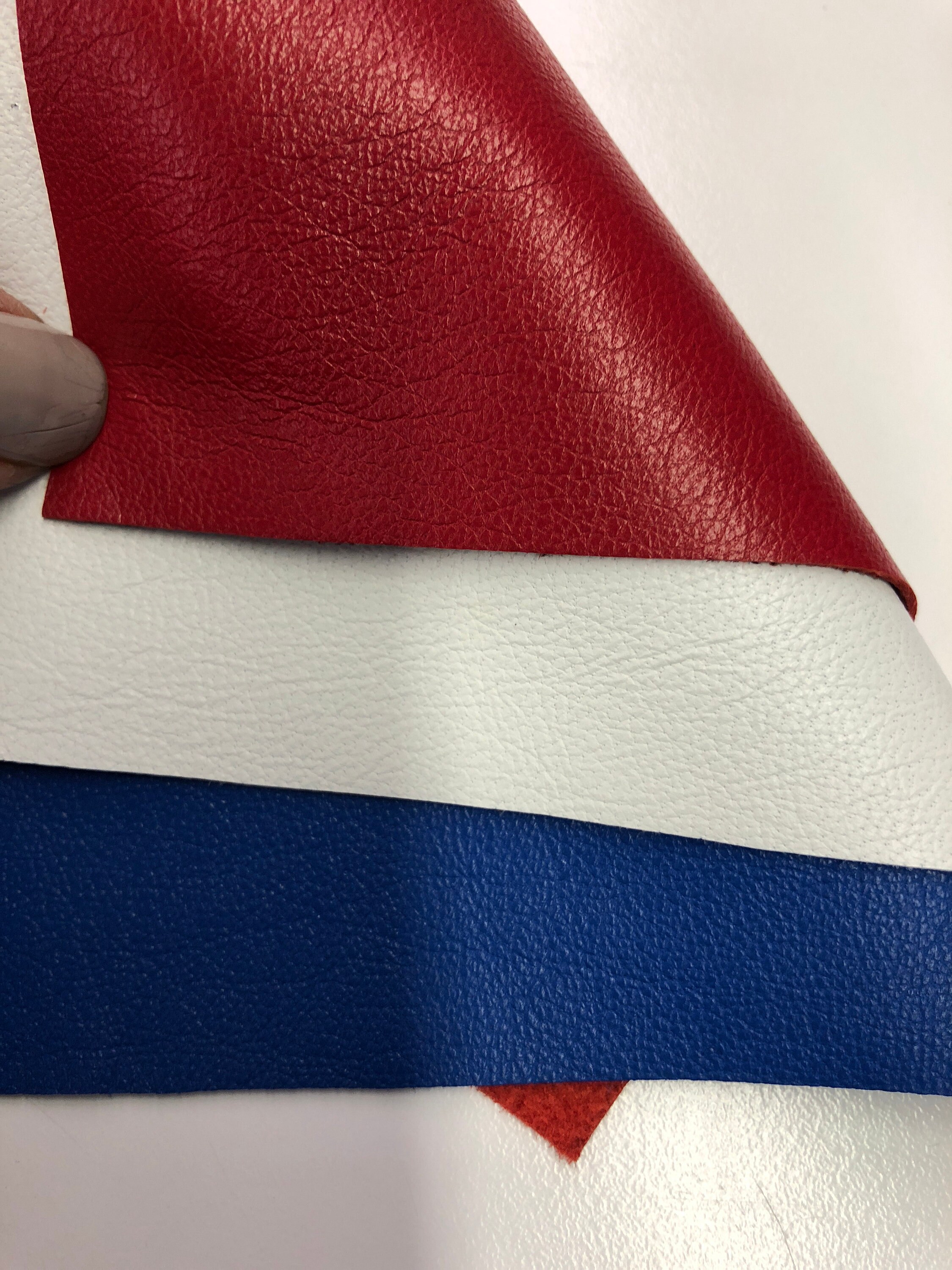 USA Flag Color Leather/set of Red/white/blue, Leather Crafting Set ...
