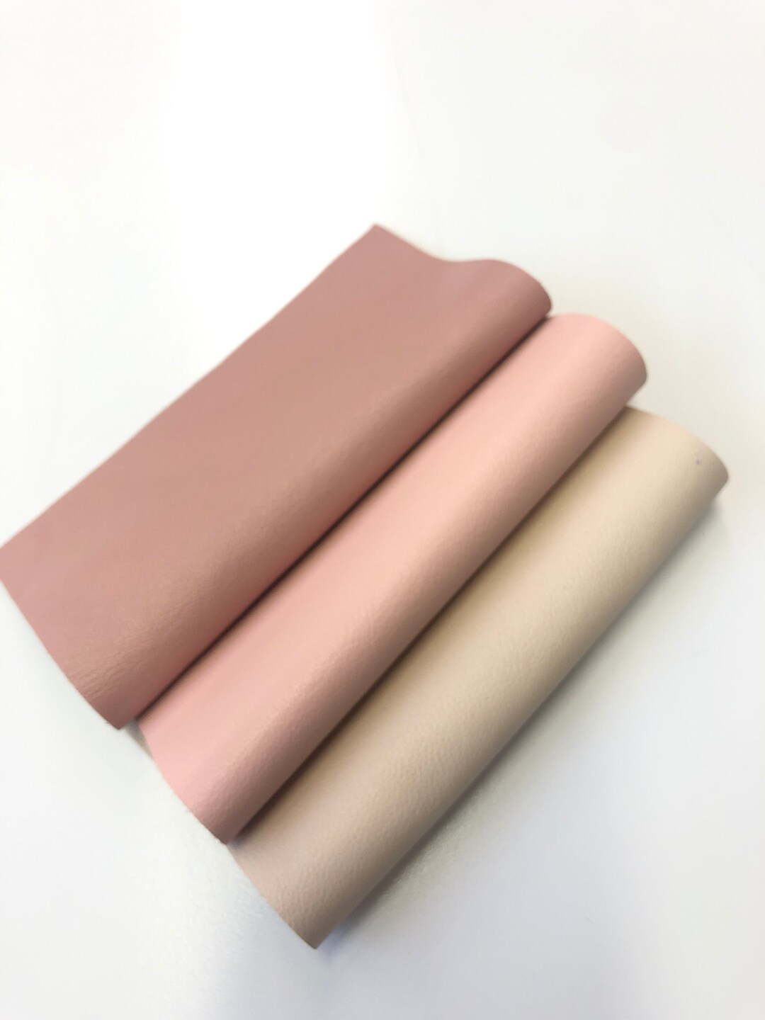 Pink LEATHER 5"x5" Sheets 3 Shades Pink Pale Pink, Ballerina Pink ...