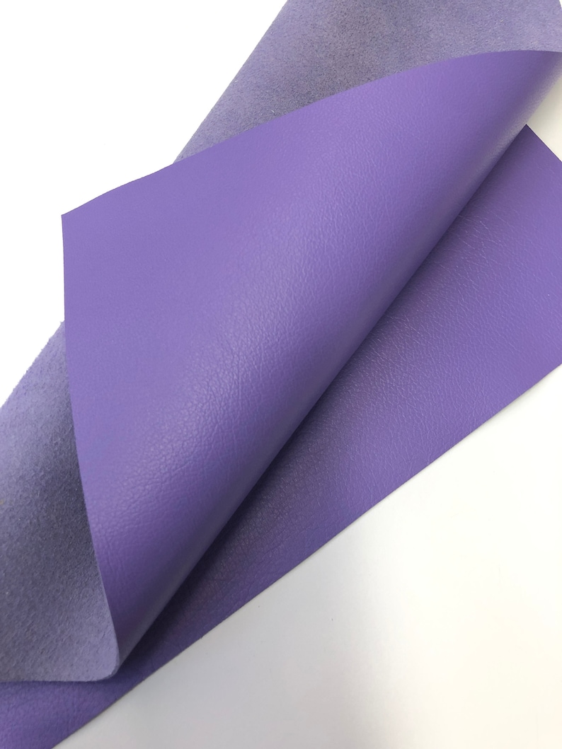LEATHER 18"x20" Lilac LEATHER, Purple Leather Sheet, Light Purple ...