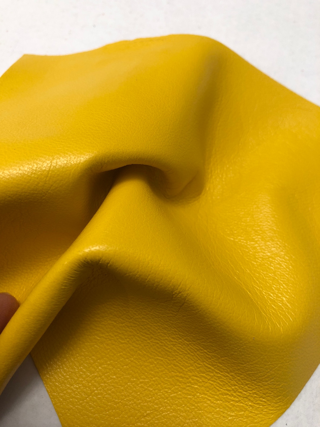 YELLOW SUPERB Leather,genuine Leather Sheet, Leather Scrap, Buttery ...